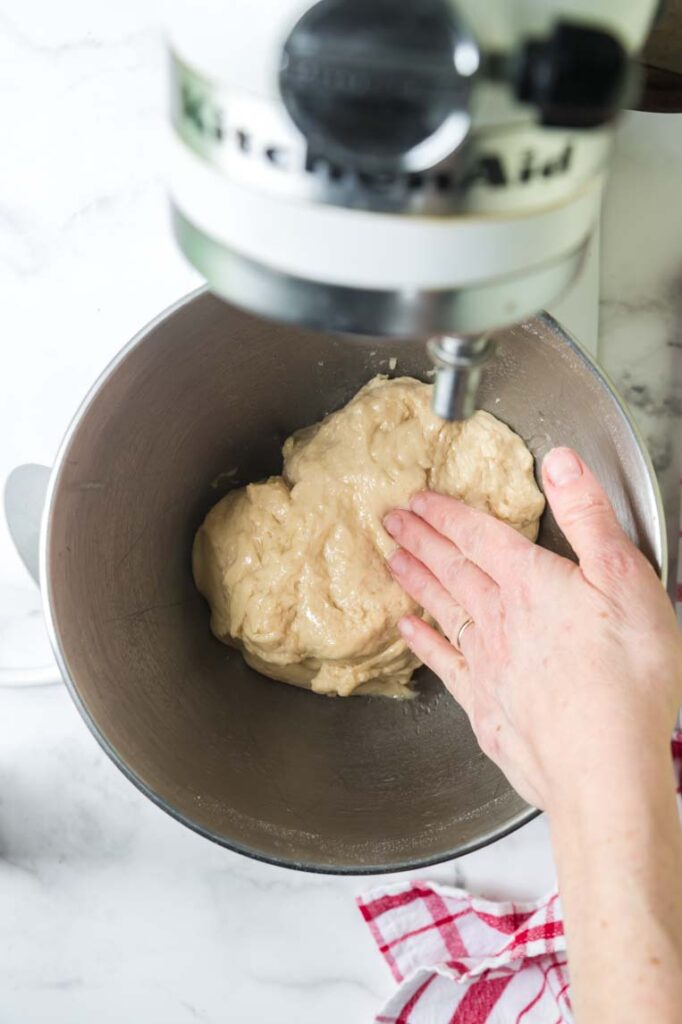 Single Loaf Bread in a Stand Mixer - The Dough Dabbler